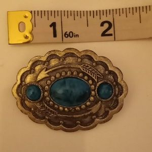 Jewelry | Vintage Native American Turquoise Like Western Arrow Feather ...